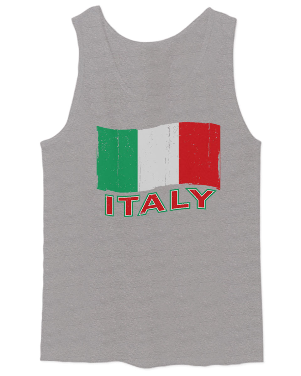 Italia Distressed Italy Flag Italian National Flag Vintage men's Tank ...